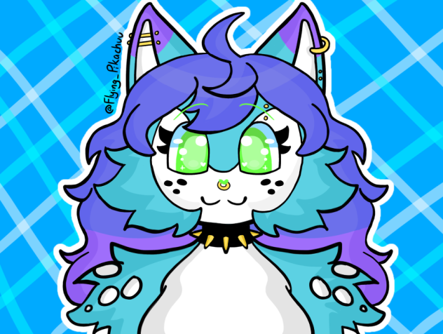 FA 4 Bluefolf 🩵💜 - ibisPaint