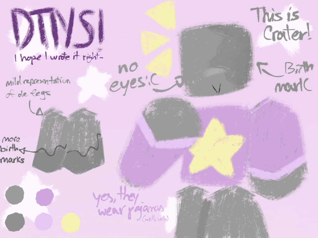 Crater ref. sheet! ☄️⭐️- DTIYS - ibisPaint