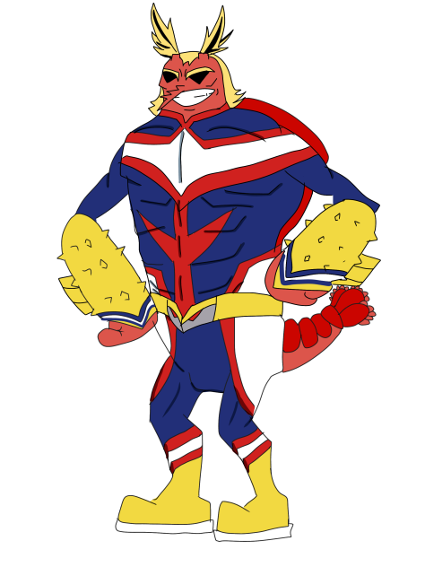 All might x Larry the lobster - ibisPaint