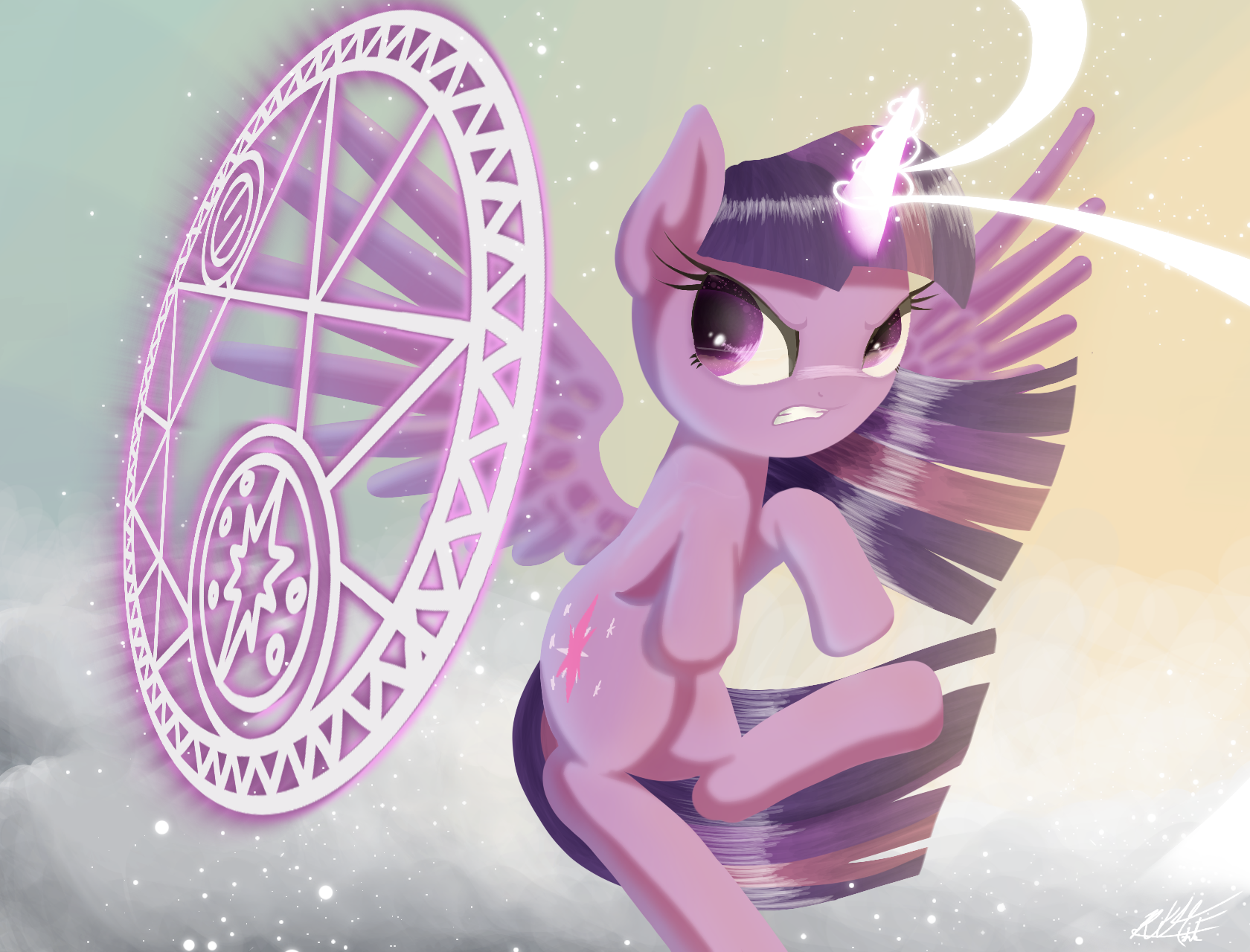my little pony twilight magic shield - ibisPaint