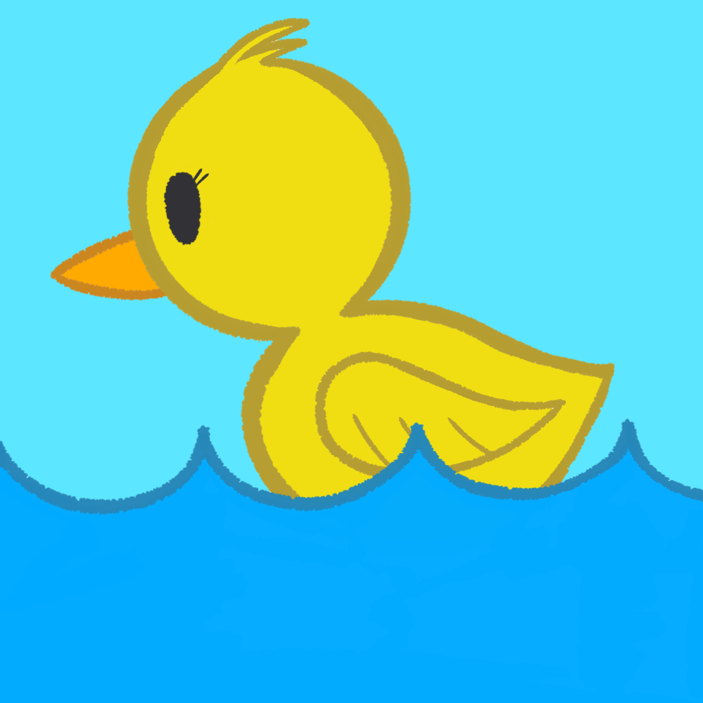 Cute ducky - ibisPaint