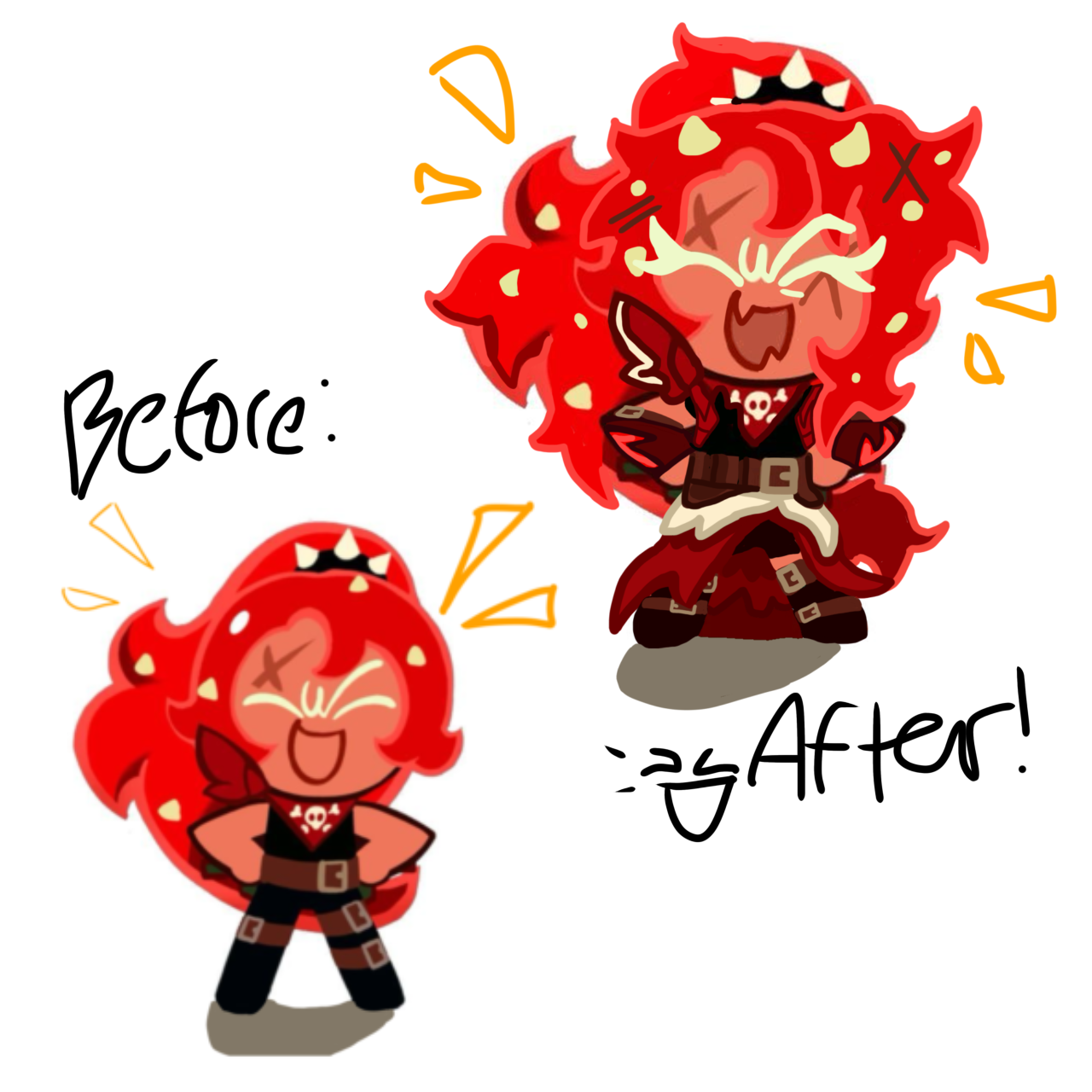 Redesign of Chili Pepper Cookie - ibisPaint