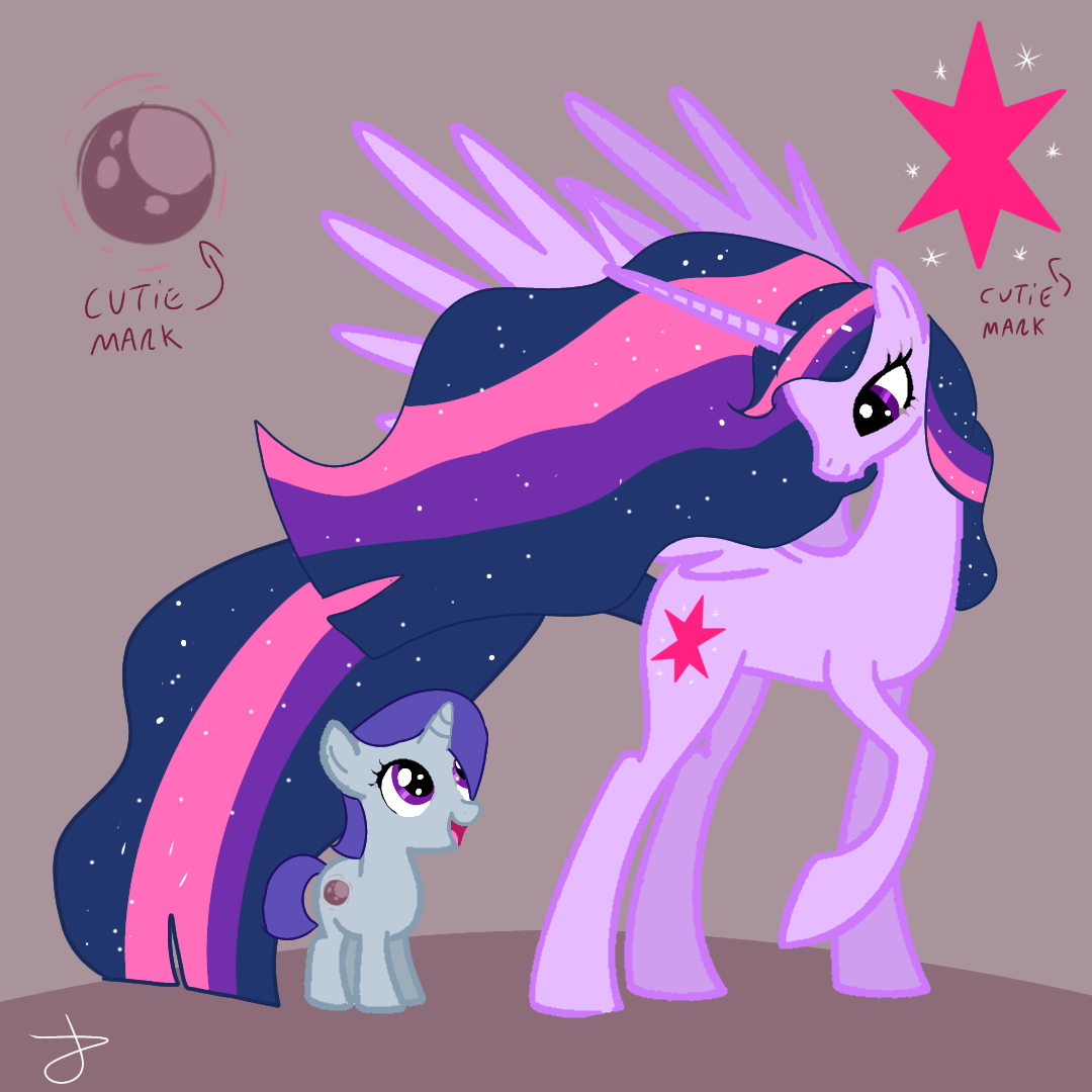 Twilight and pony child - ibisPaint