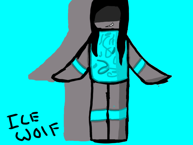 Ice Wolf Gaming Girl Roblox Character - ibisPaint