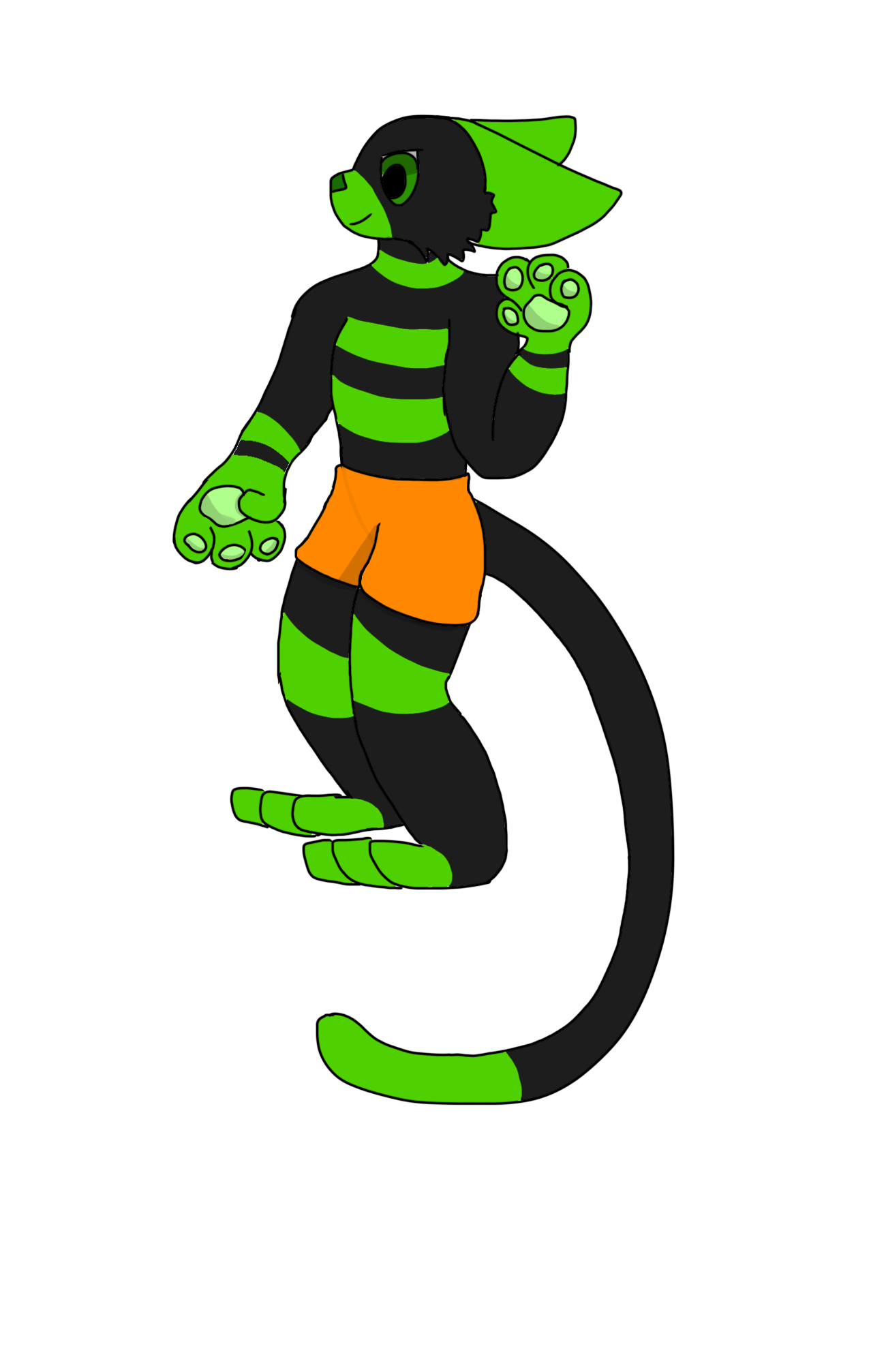 Anthro furry feline - ibisPaint