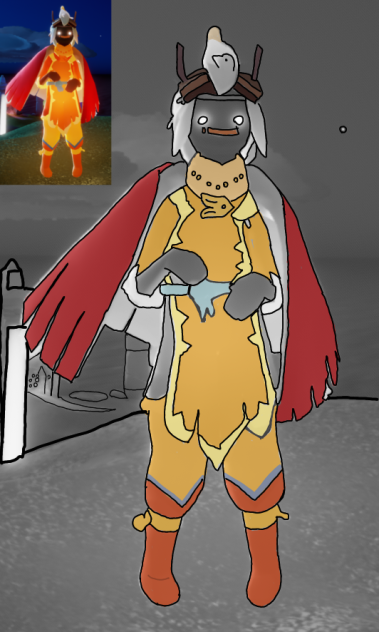 My sky kid in the game - ibisPaint