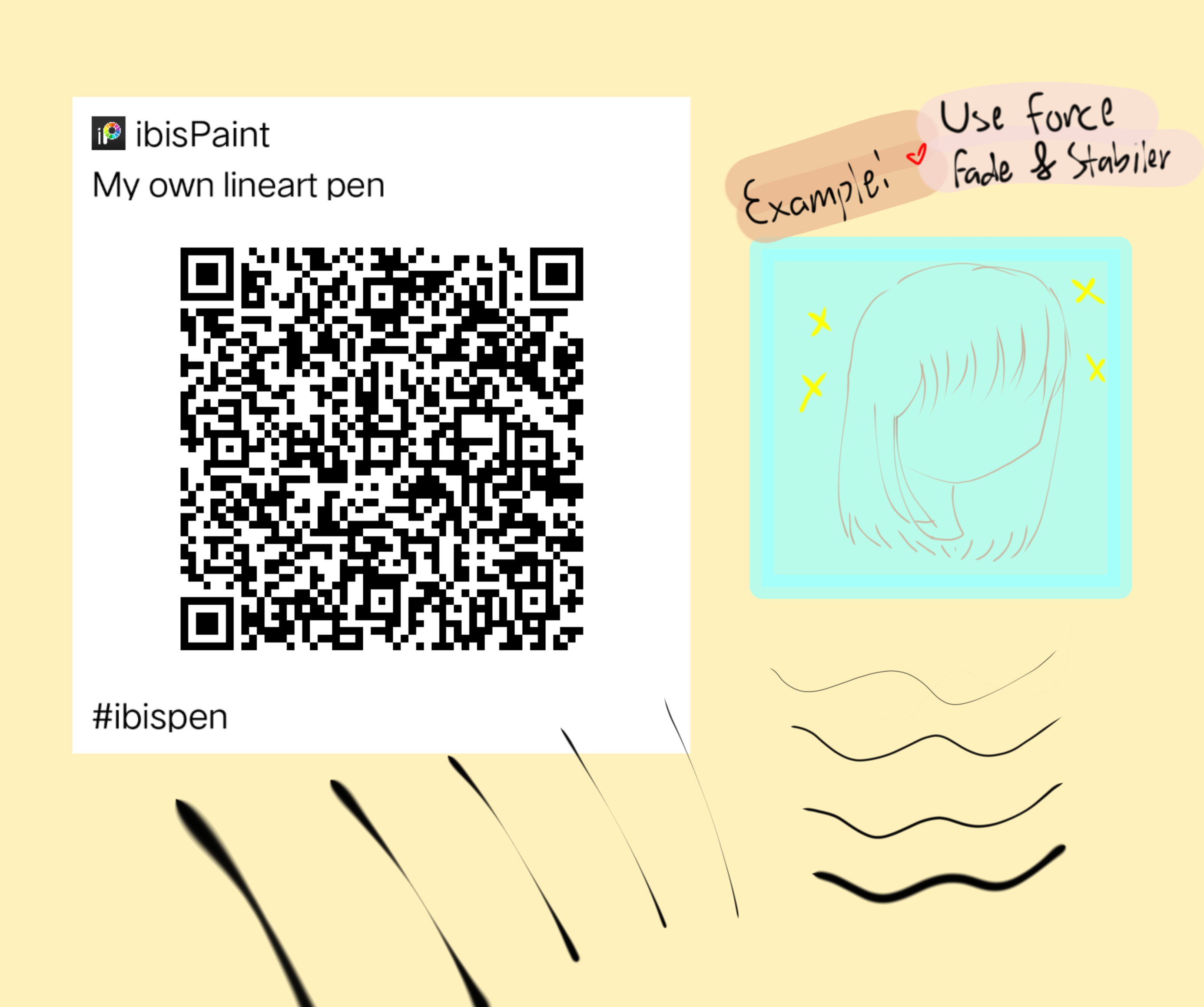 My first lineart pen - ibisPaint