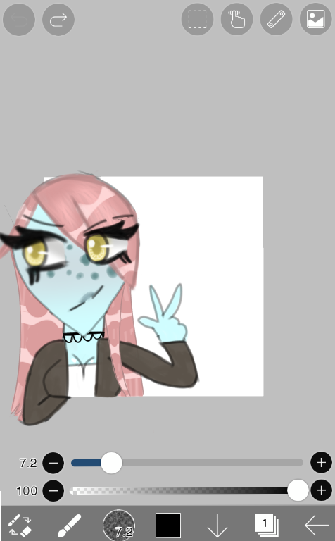 Pop out of random girl - ibisPaint