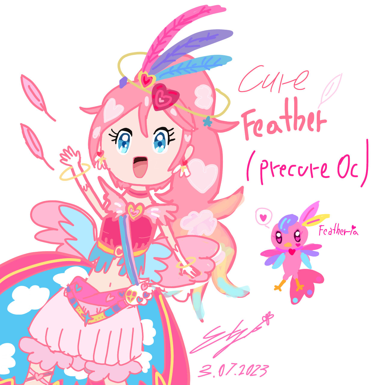 Cure Feather! (Precure oc) 💖 - ibisPaint