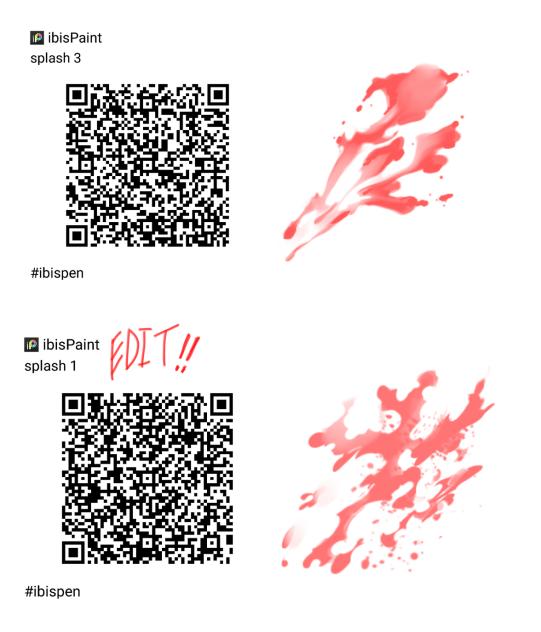 new splash brush - ibisPaint