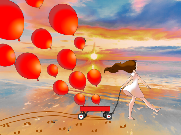 Red Balloons - ibisPaint