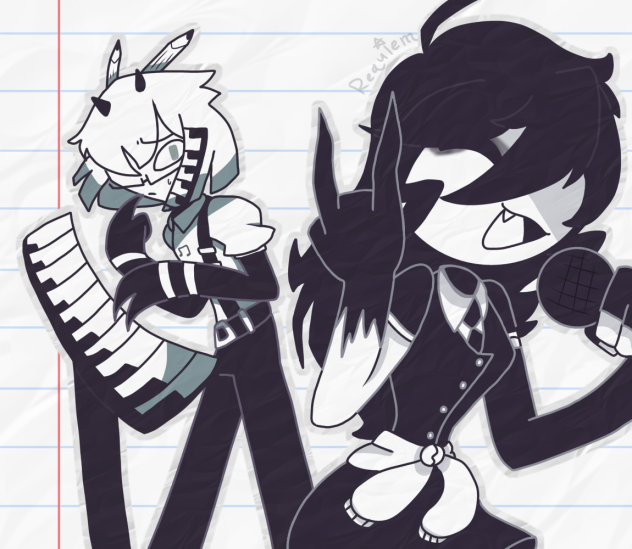 Mr Demi & My OC Ms Val - ibisPaint