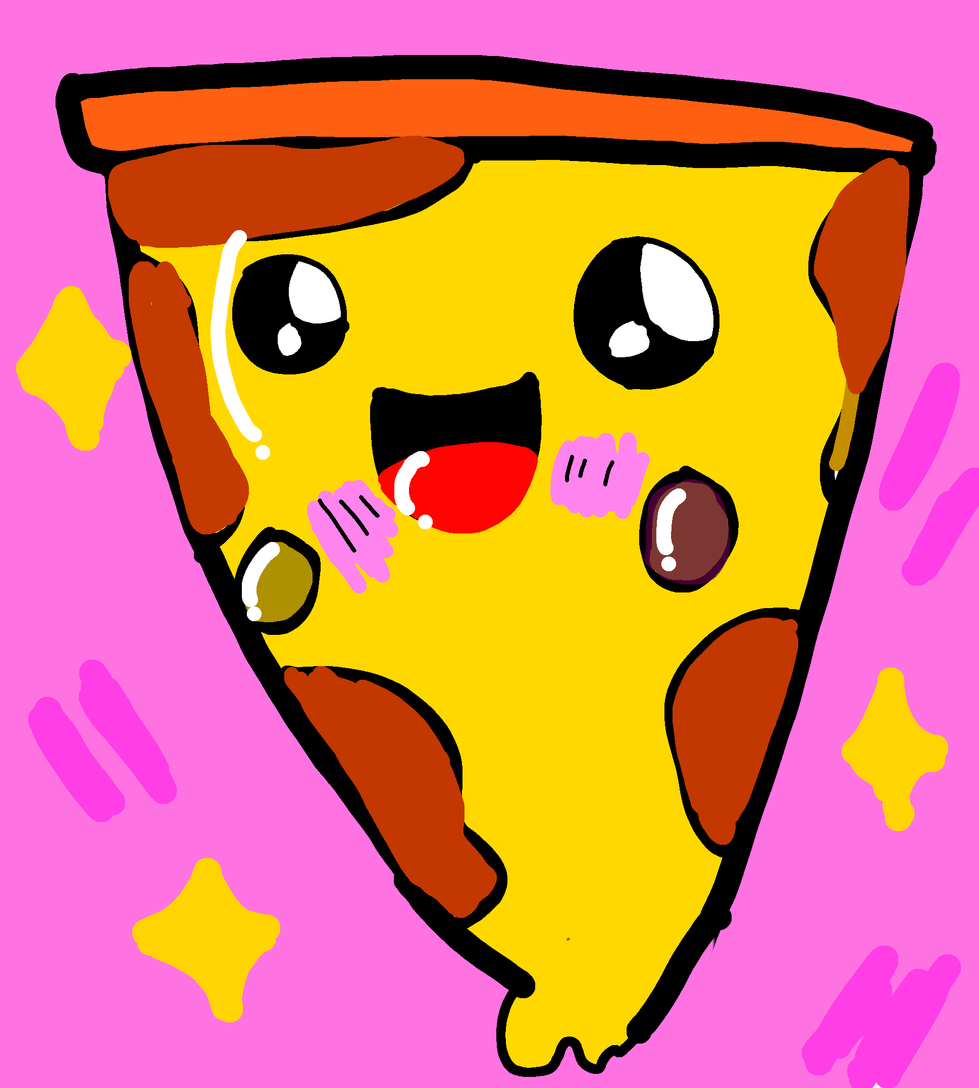 pizza cute - ibisPaint