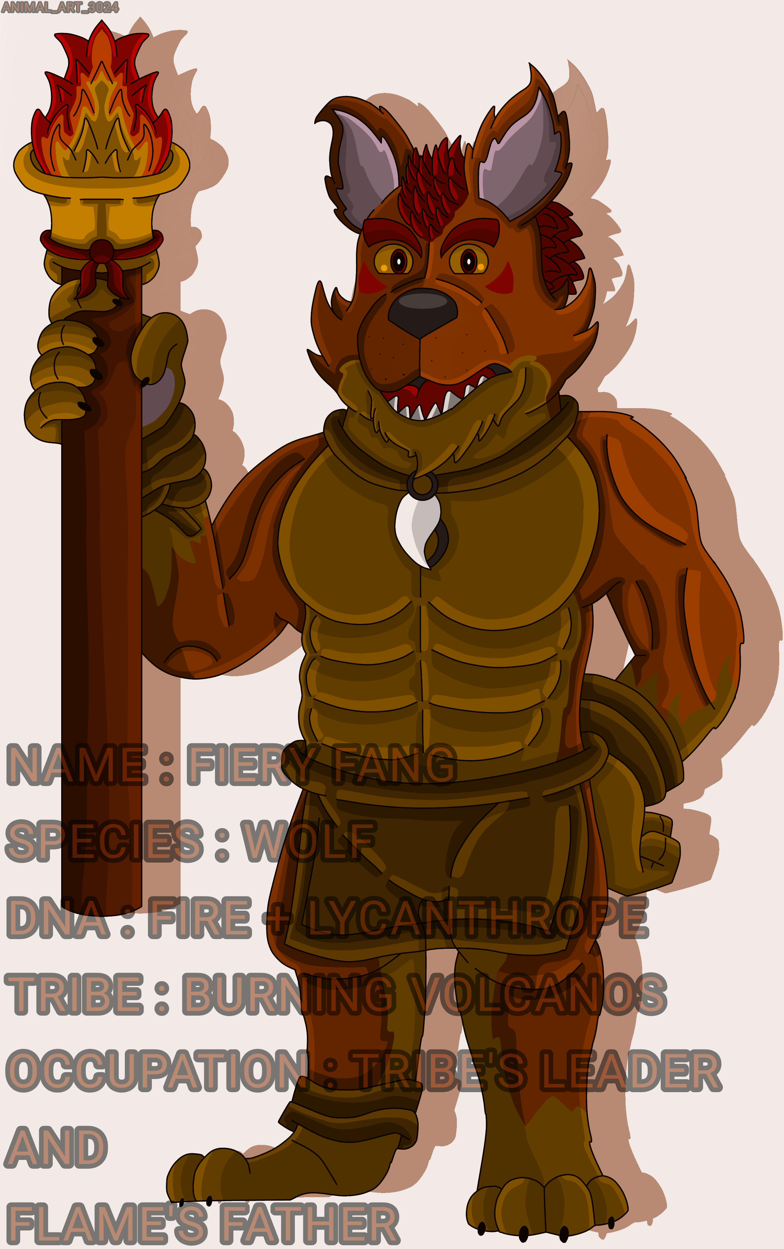 Fiery Fang Fire + lycanthrope - ibisPaint