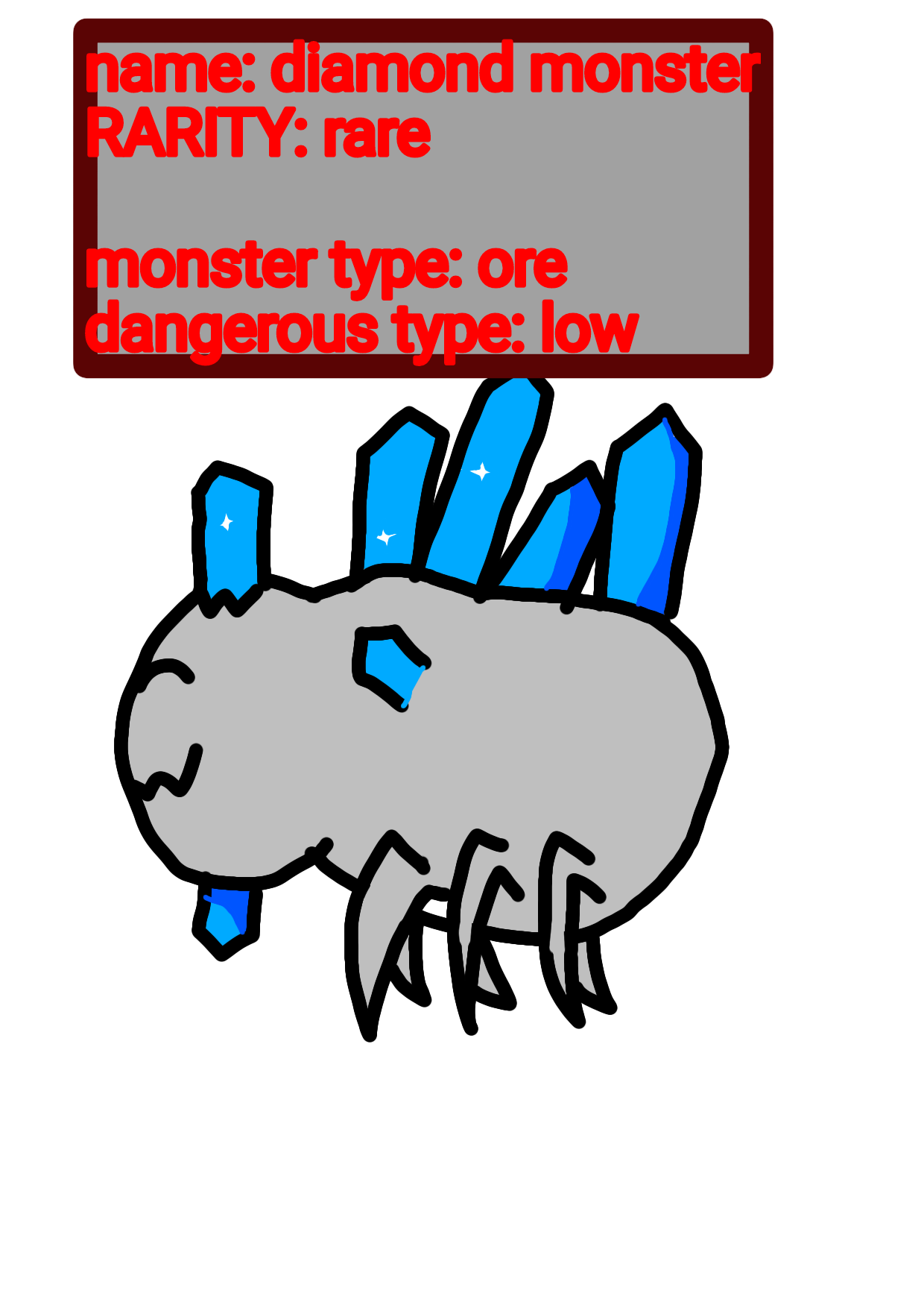 diamond mosnter - ibisPaint