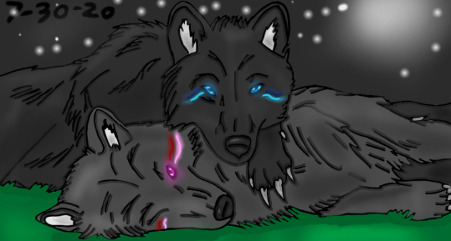 Sister wolves - ibisPaint