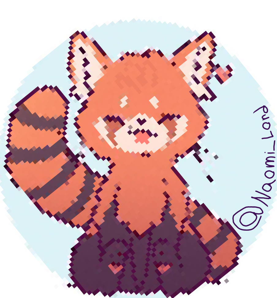 Cute red panda (original by Naomi_Lord) - ibisPaint
