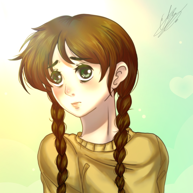 cute yellow girl - ibisPaint