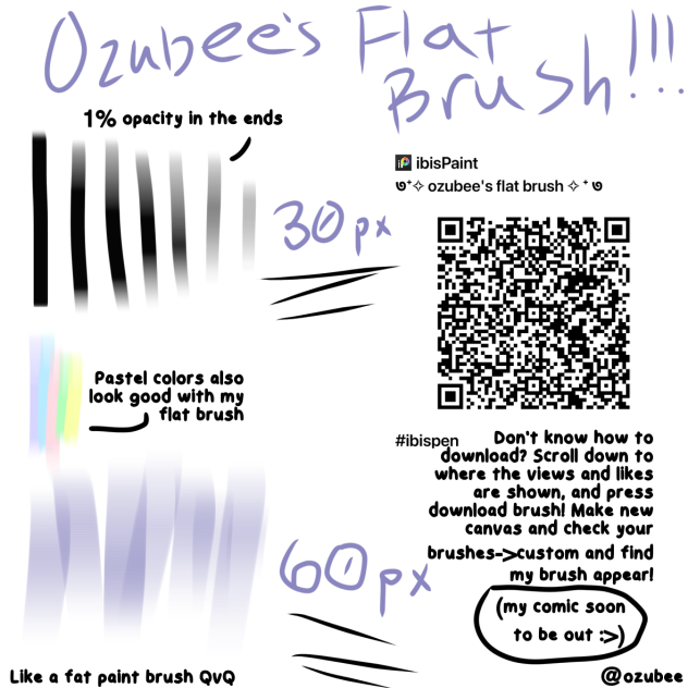 Ozubee’s flat brush - ibisPaint