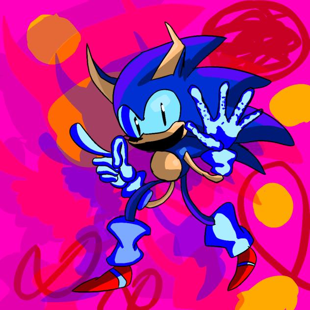 rewrite sonic fan art - ibisPaint