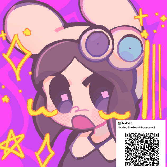 Pixel Outline Brush - ibisPaint