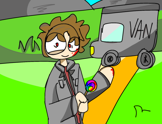 Come to my van for free lollipops - ibisPaint
