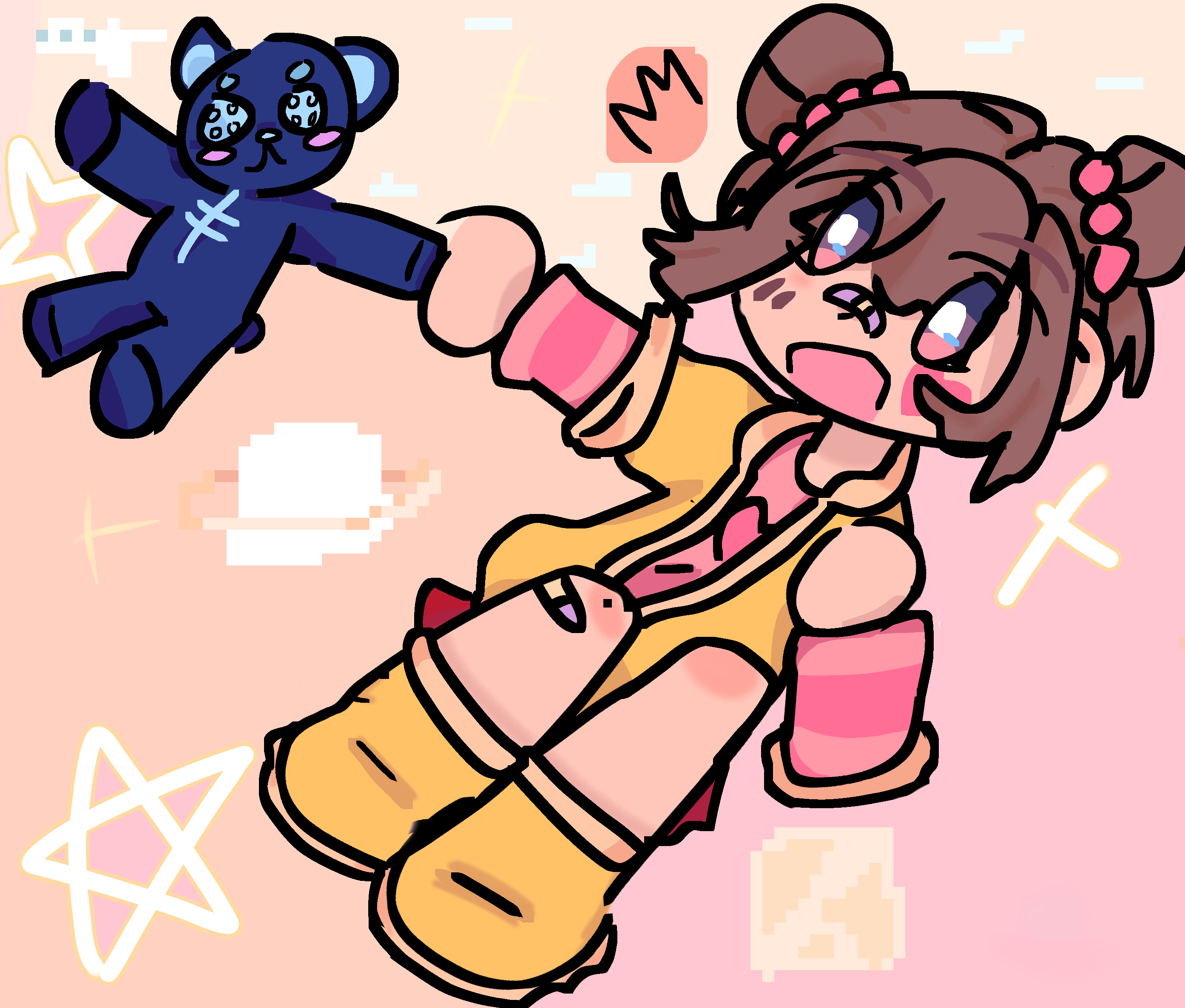 Teddy, Wait! - ibisPaint