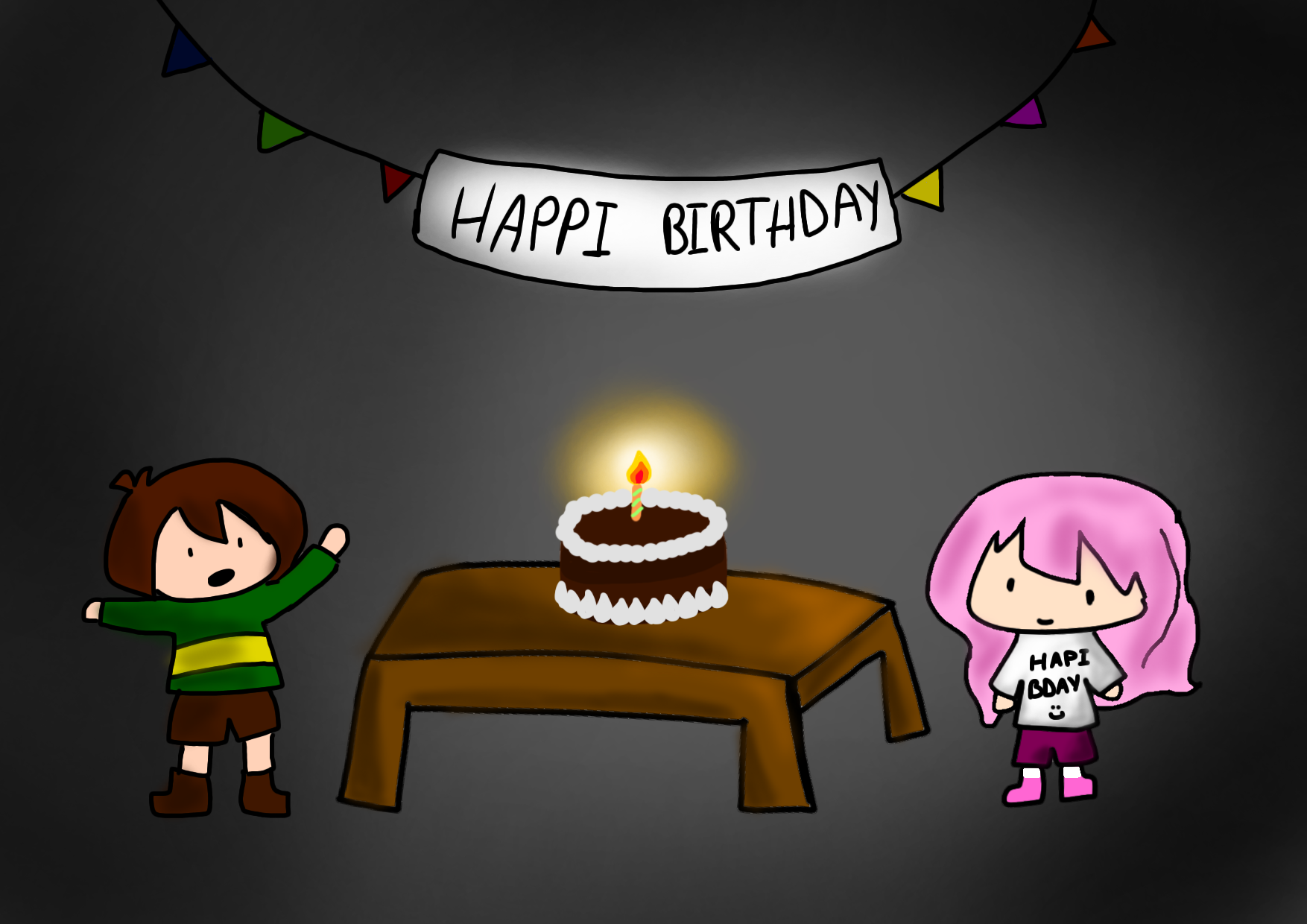 HAPPI BDAY MOU - ibisPaint