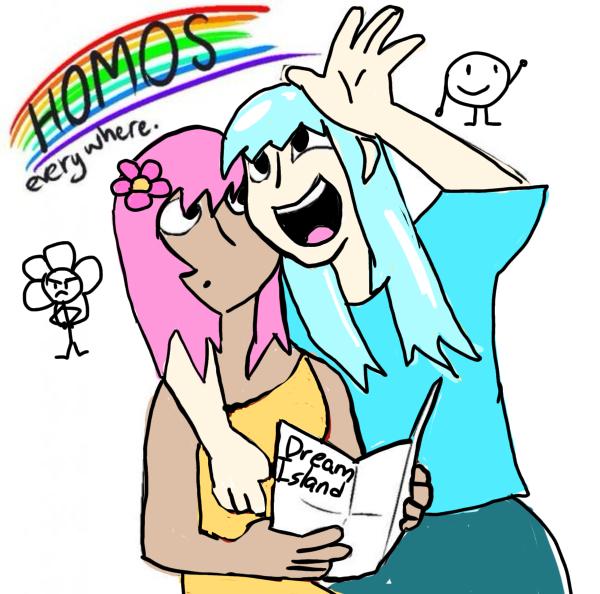 Flower X Bubble but Humans - ibisPaint