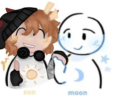 Sun and Moon Collab - ibisPaint