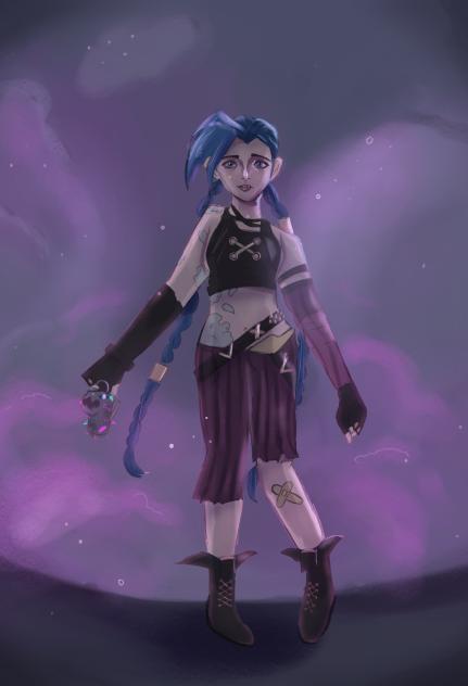 Arcane Jinx Reveal Scene - ibisPaint