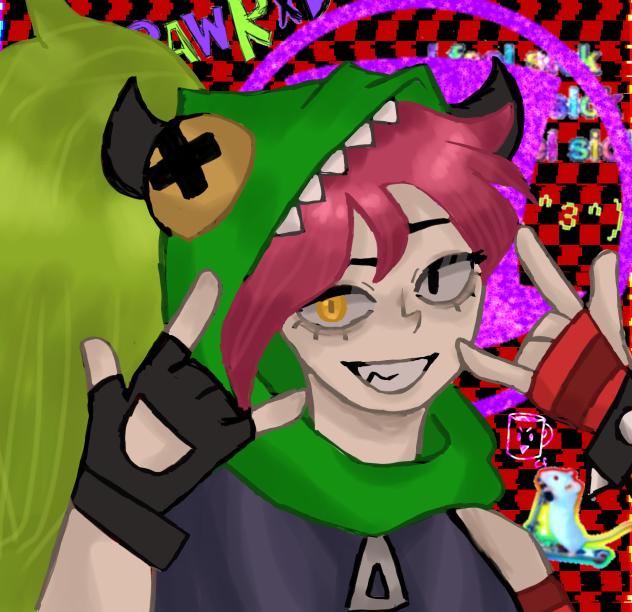 Crazy Lizard Lady!! - ibisPaint