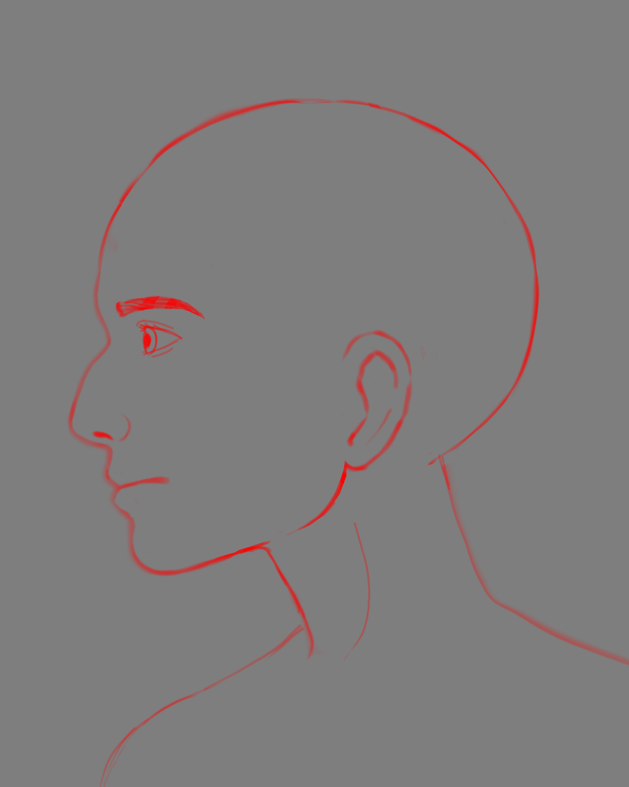 side profile practice Nose - ibisPaint