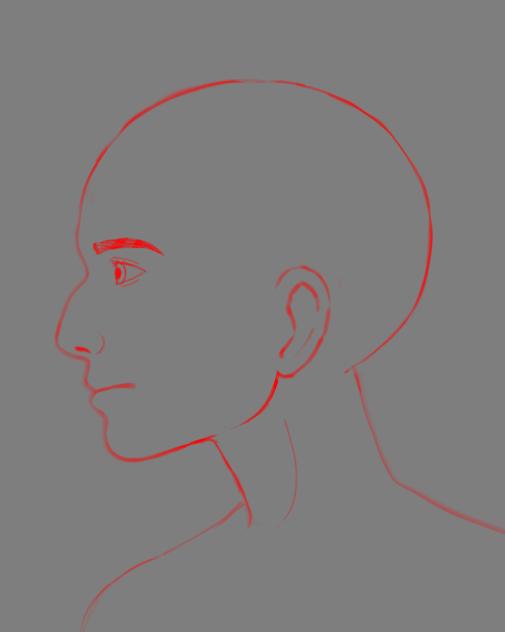side profile practice Nose - ibisPaint