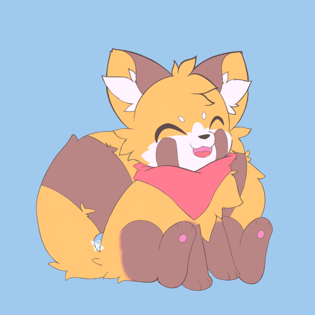 Red panda - ibisPaint