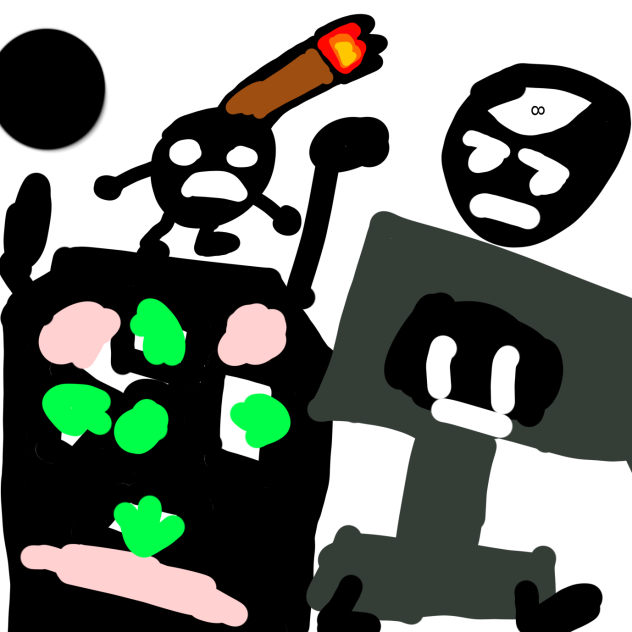 Black bfb characters - ibisPaint