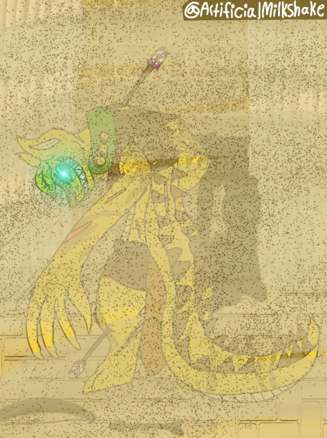 Monster in the sandstorm - ibisPaint