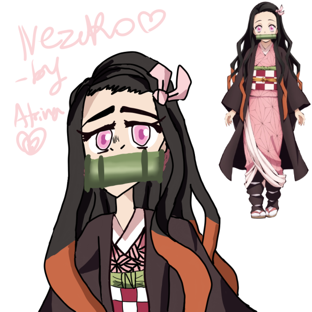 Nezuko- PINK Kawaii Referenced - ibisPaint