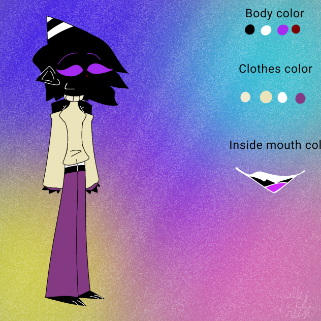 A reference sheet of my oc Void - ibisPaint