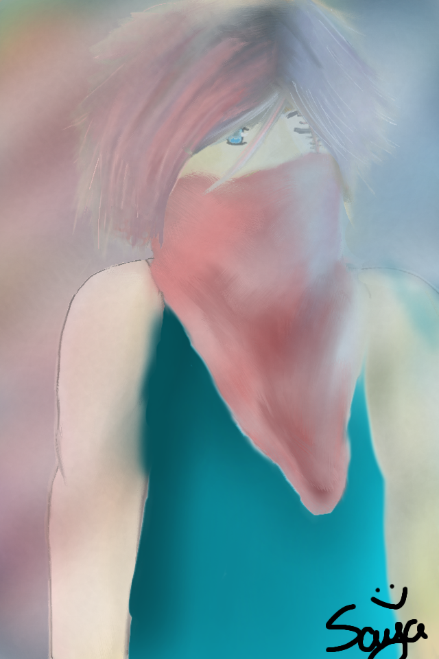 Boy looking forward - ibisPaint