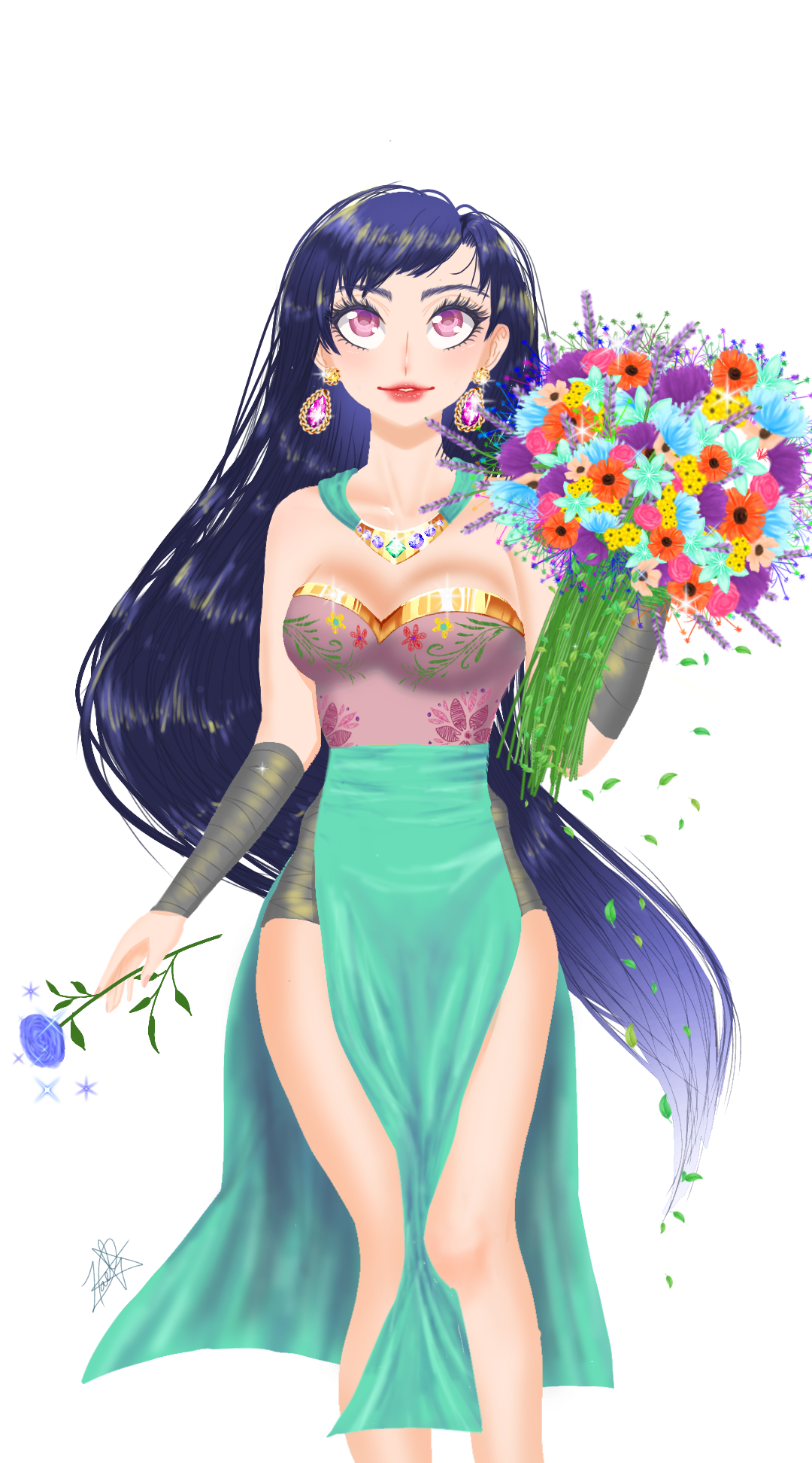 Flores de colores💐 - ibisPaint