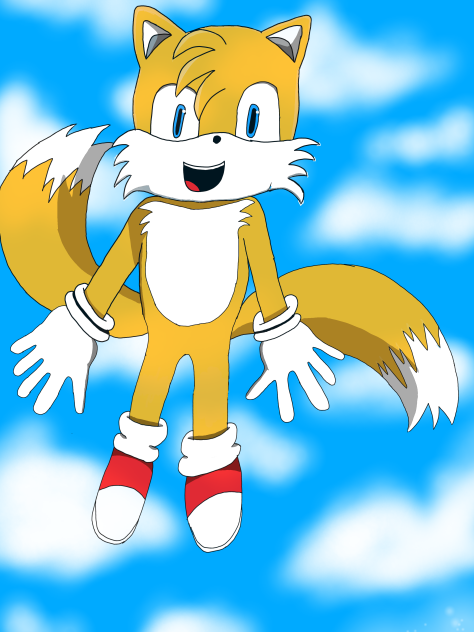Tails the Fox (Flying position) - ibisPaint