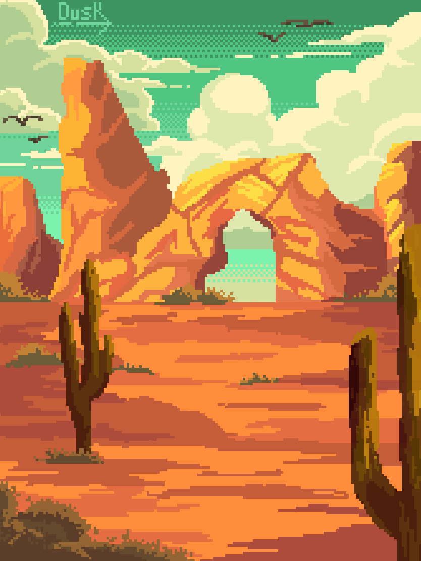 Pixel desert - ibisPaint