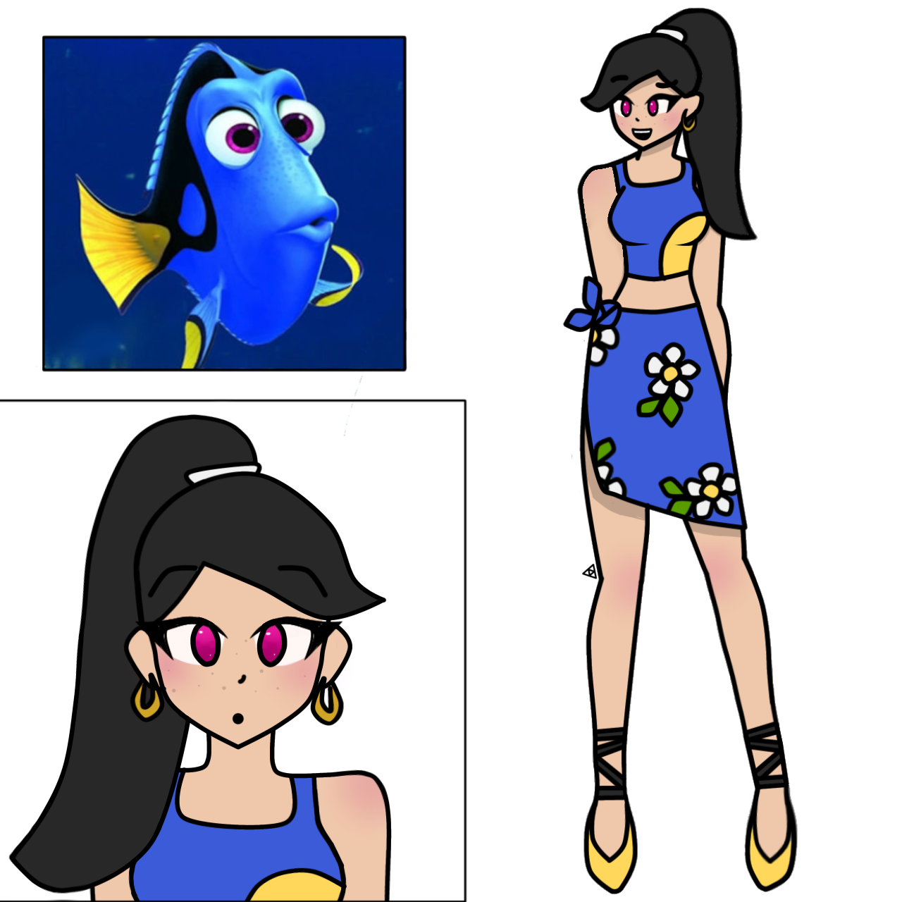 Dory as a human! (Kind of a prize) - ibisPaint