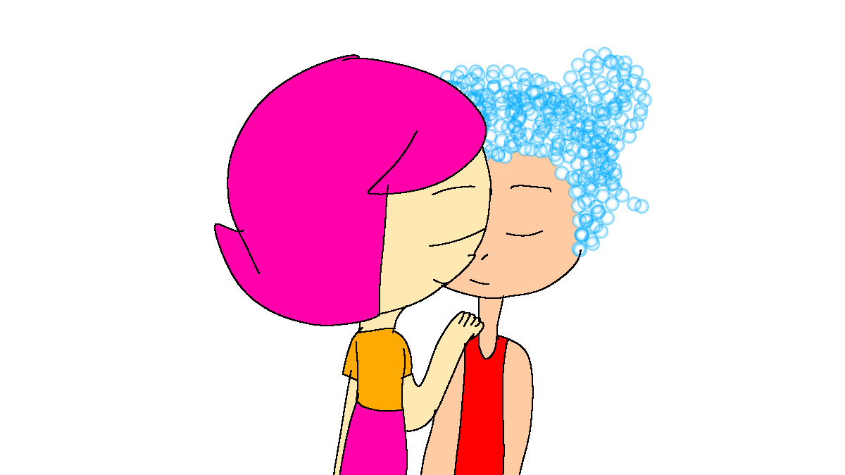 Zooey and Bubble trace Bubbles uttp - ibisPaint