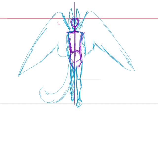 Springy step ( OC walk cycle sketch ) - ibisPaint