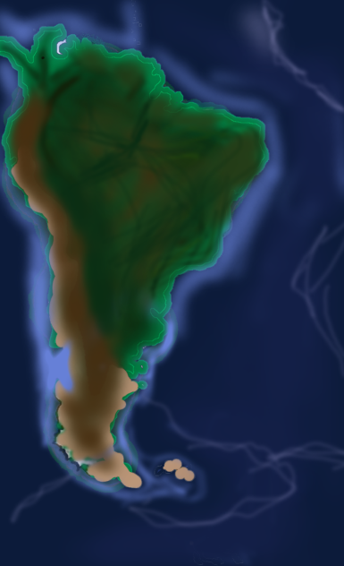 how to draw South American continent - ibisPaint