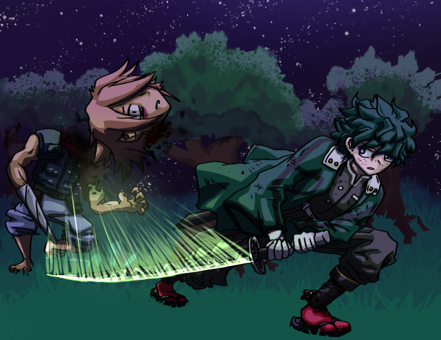 Deku vs swordkil - ibisPaint
