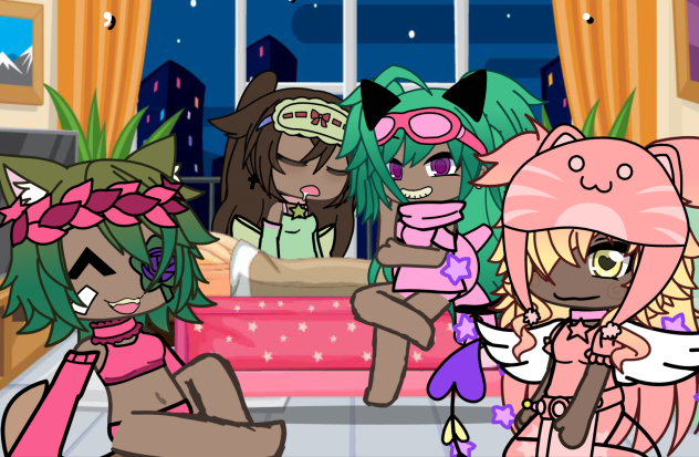 my OCs night clothes and good night - ibisPaint