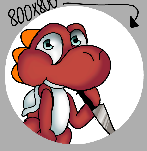 @-.RedYoshi.- 's new PFP on YT - ibisPaint